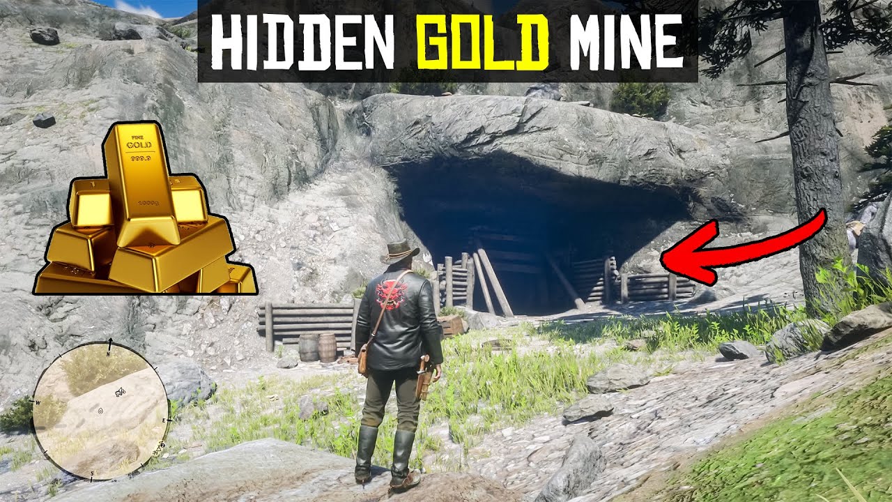 Hidden Gold Mine in RDR2 - YouTube