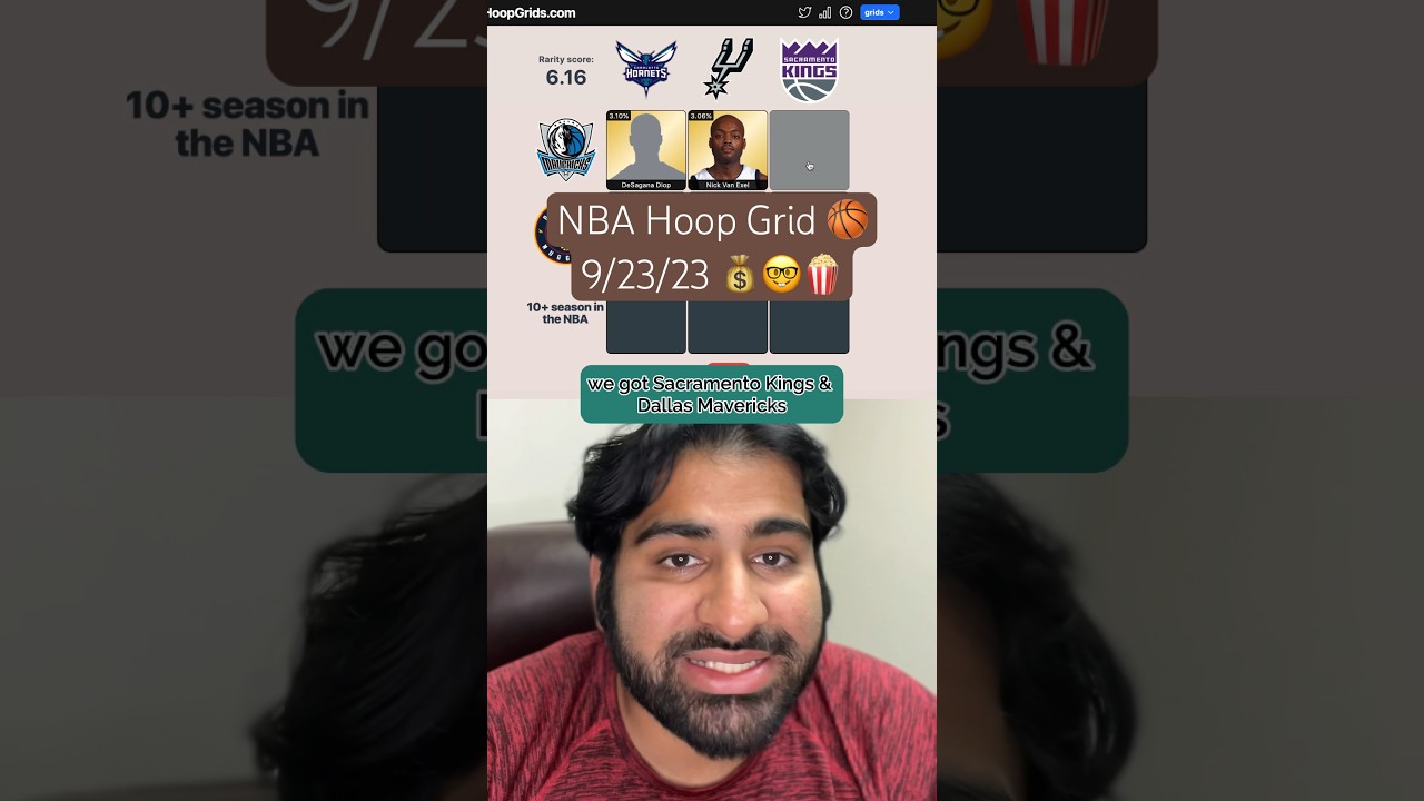 NBA Hoop Grid ️ 9/23/23 🏀🤓💰🍿 (Pt.65) #nba #grid #trivia - YouTube