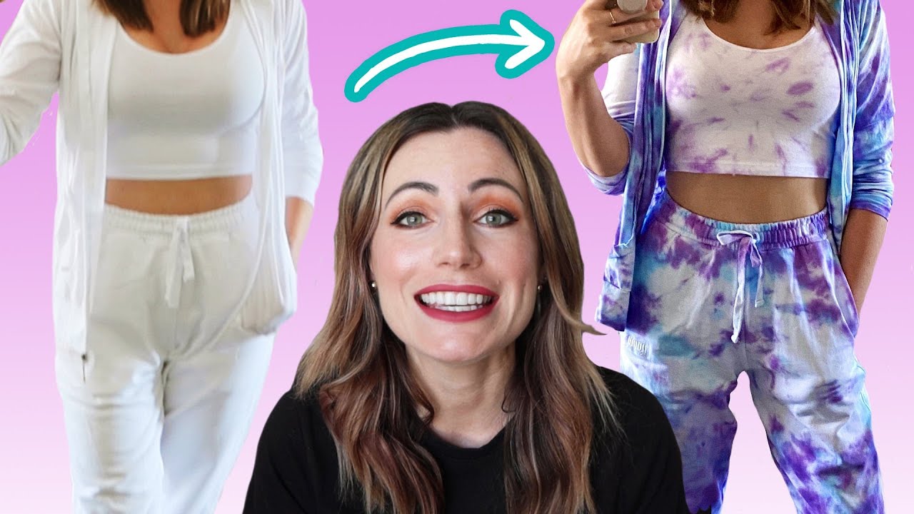 I Tried The Diy Tie Dye Loungewear Trend Youtube