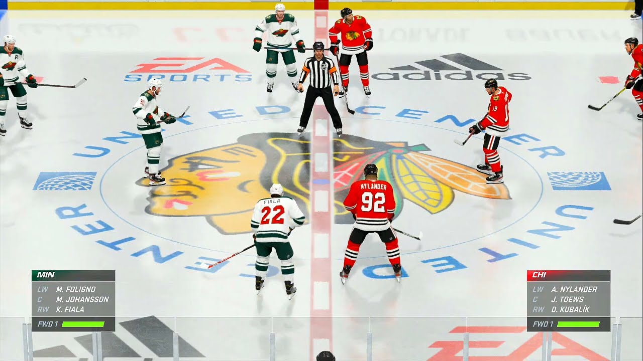 NHL 21 Gameplay Chicago Blackhawks vs Minnesota Wild - YouTube