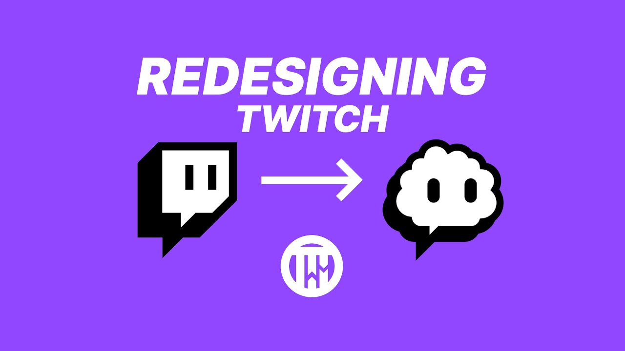 REDESIGNING THE TWITCH LOGO! - Speed Art w/ commentary | TutsByKai ...