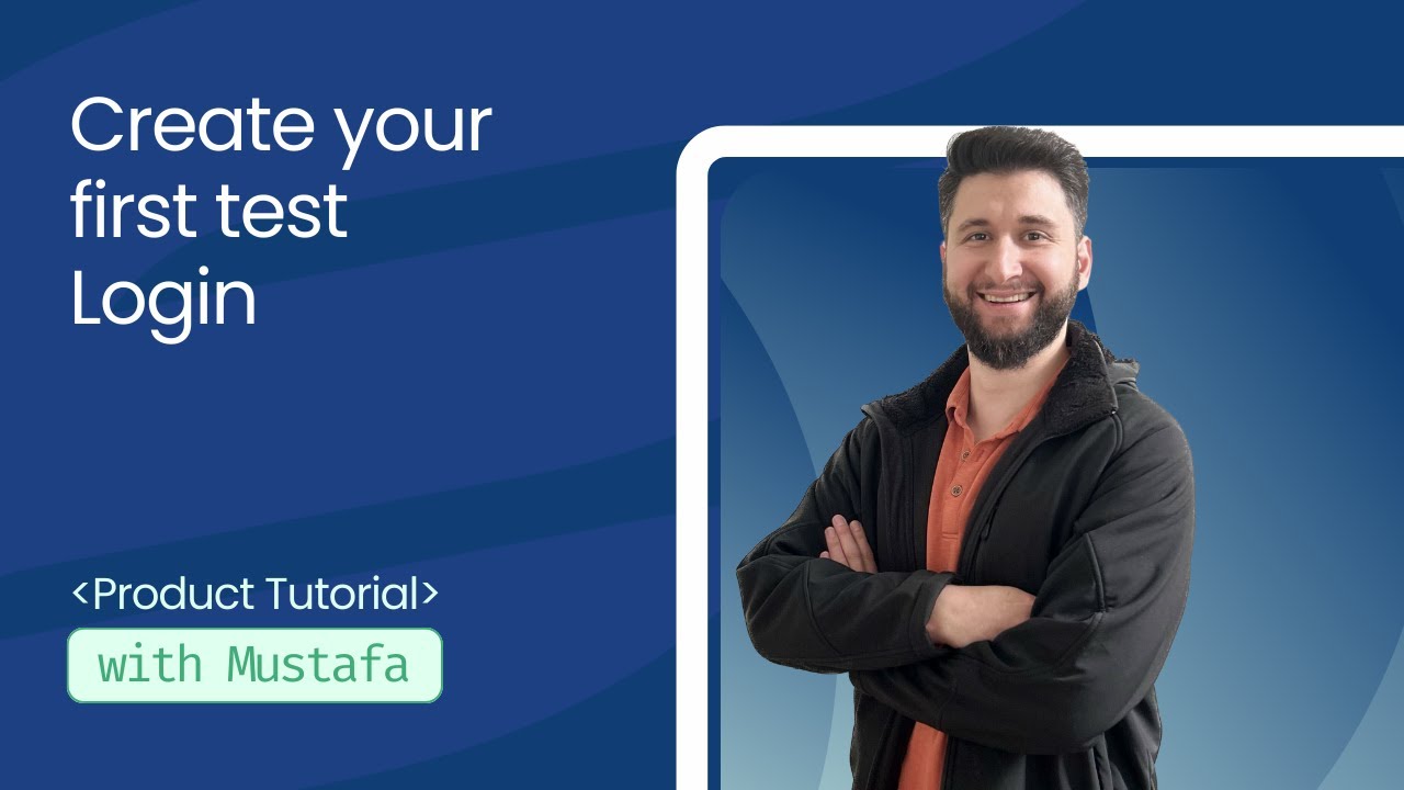 1. Create your first test Login - YouTube
