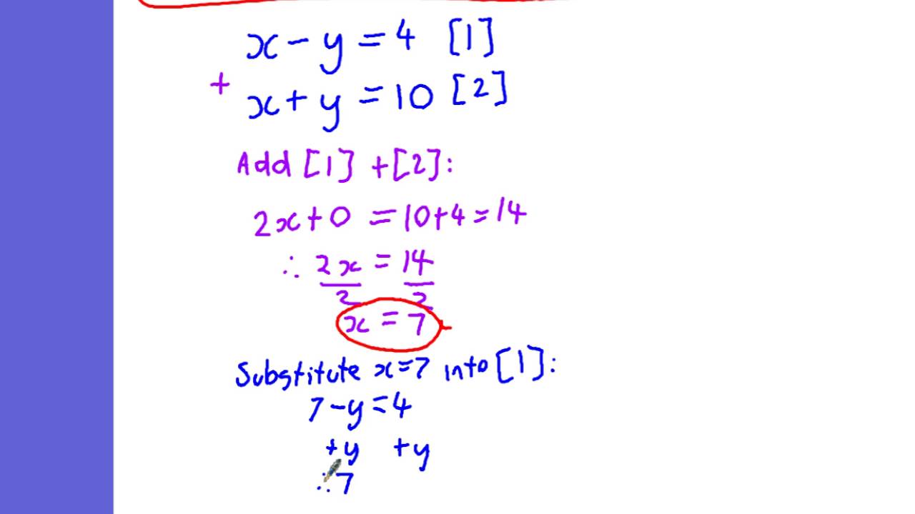 Simultaneous Equations word problems 1 - YouTube
