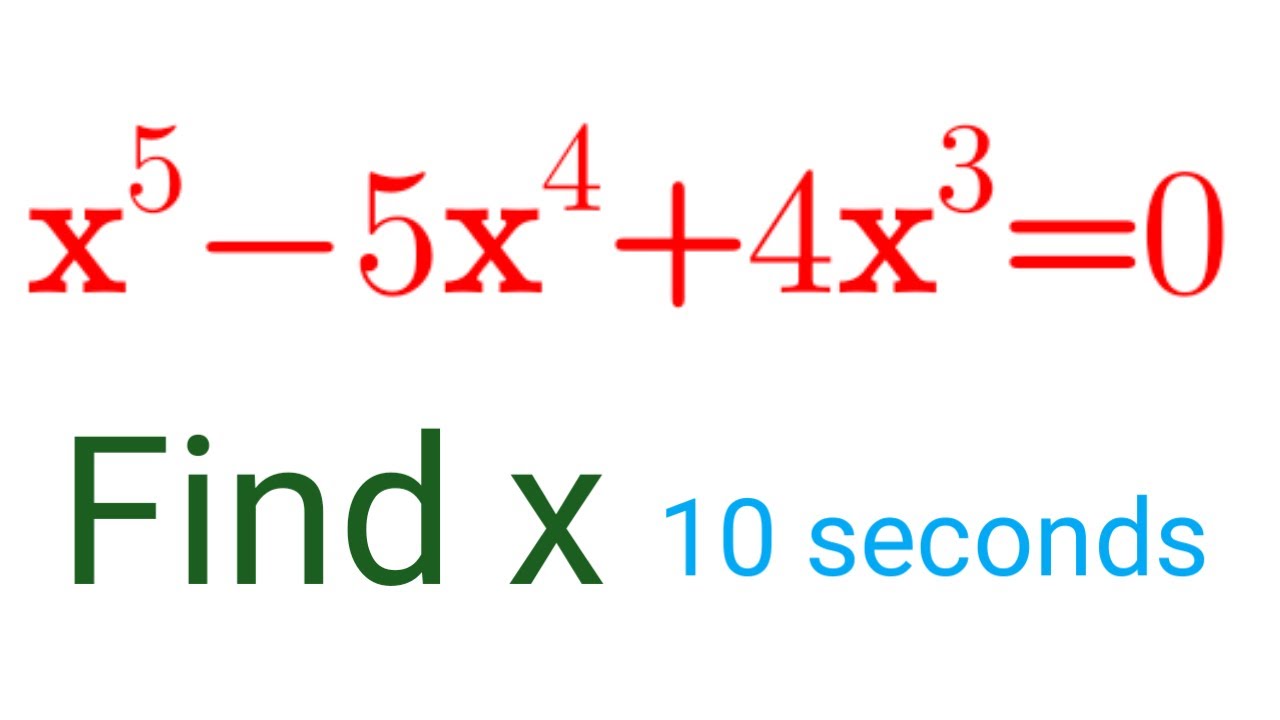 Very nice algebraic equation | find value of x | pitafi math tricks ...