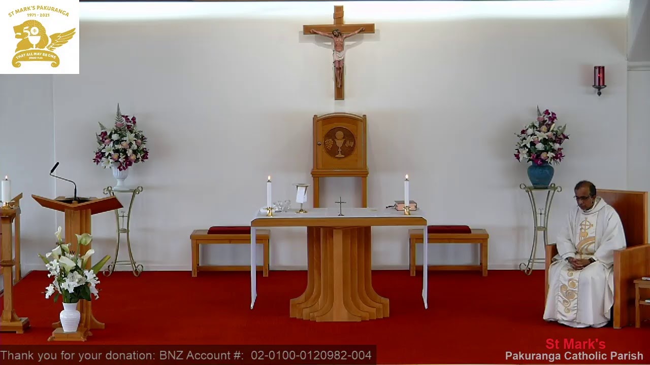 Online Mass - St. Mark's Pakuranga Catholic Church - YouTube