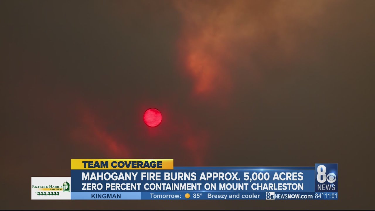 UPDATE: ‘Mahogany Fire’ expands to 5K acres near Mt. Charleston - YouTube