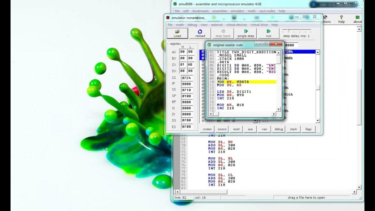 [TUTORIAL] Multi digit addition program in 8086 assembly | Easy Method ...