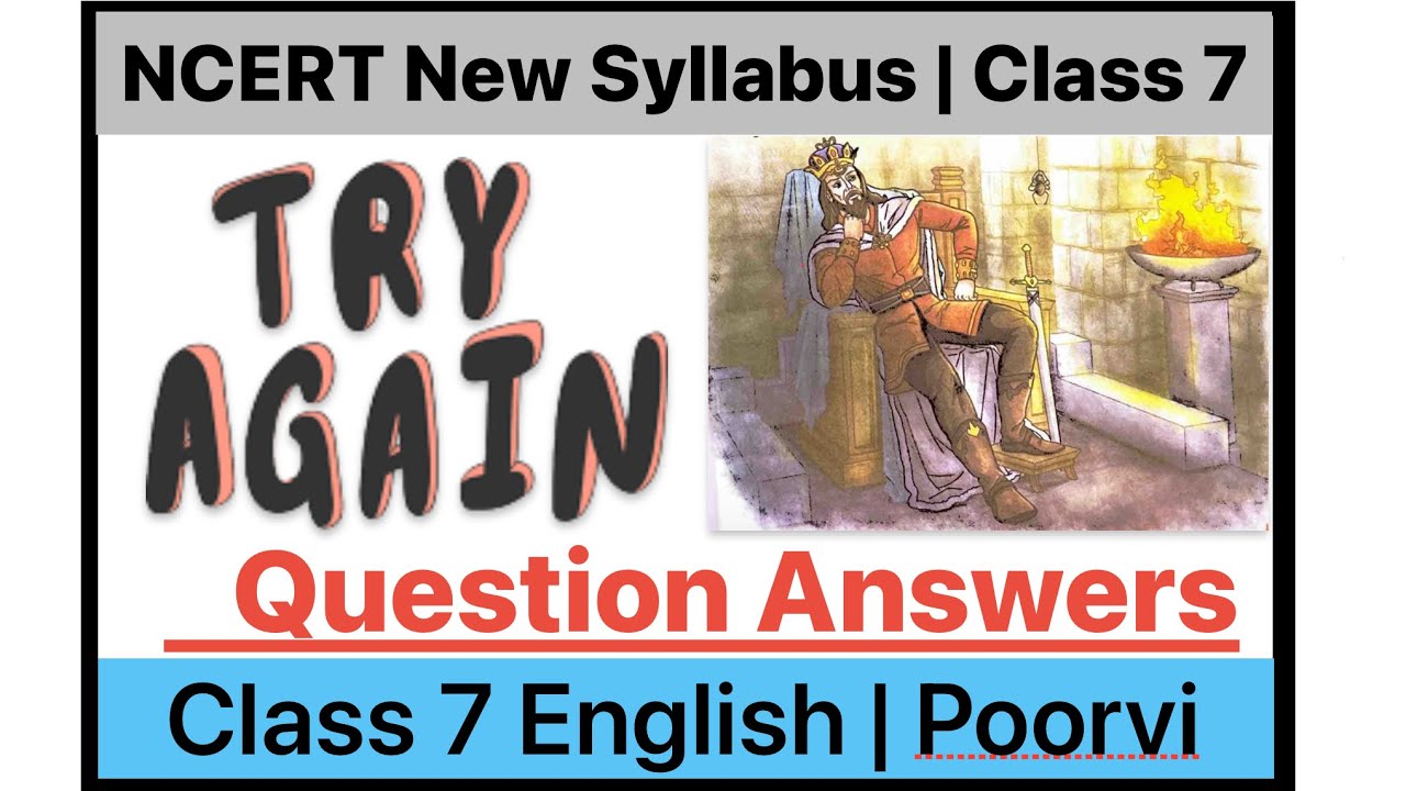 Poorvi class 7 Try Again | Question Answers | Try Again question ...