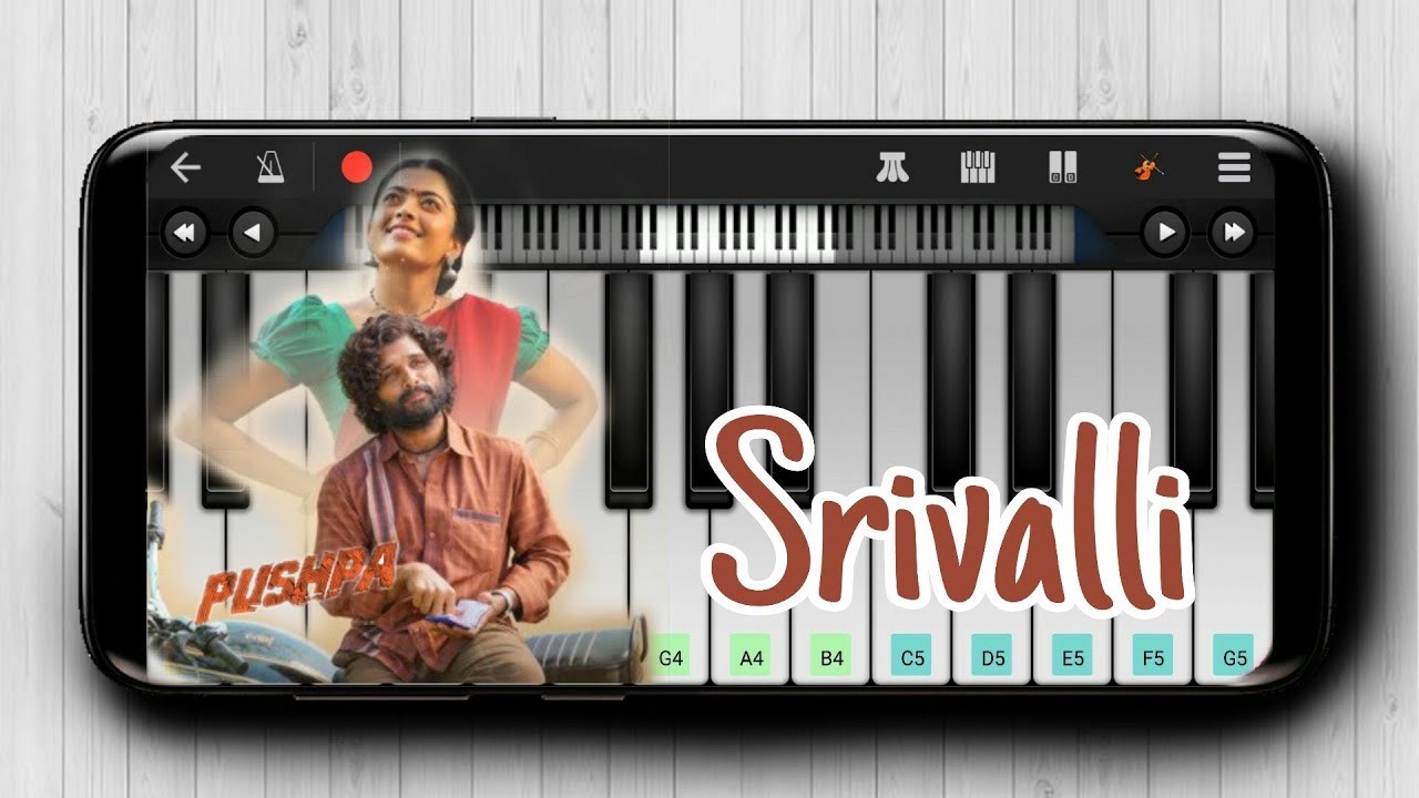 Sreevalli Song | Pushpa | Allu Arjun | Rashmika | Perfect Piano ...