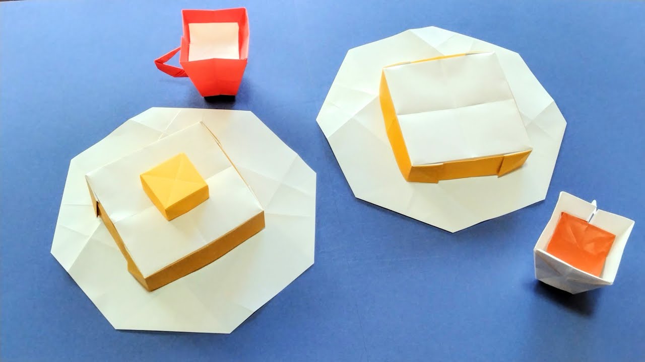 折り紙 食パン Origami Plain bread - YouTube
