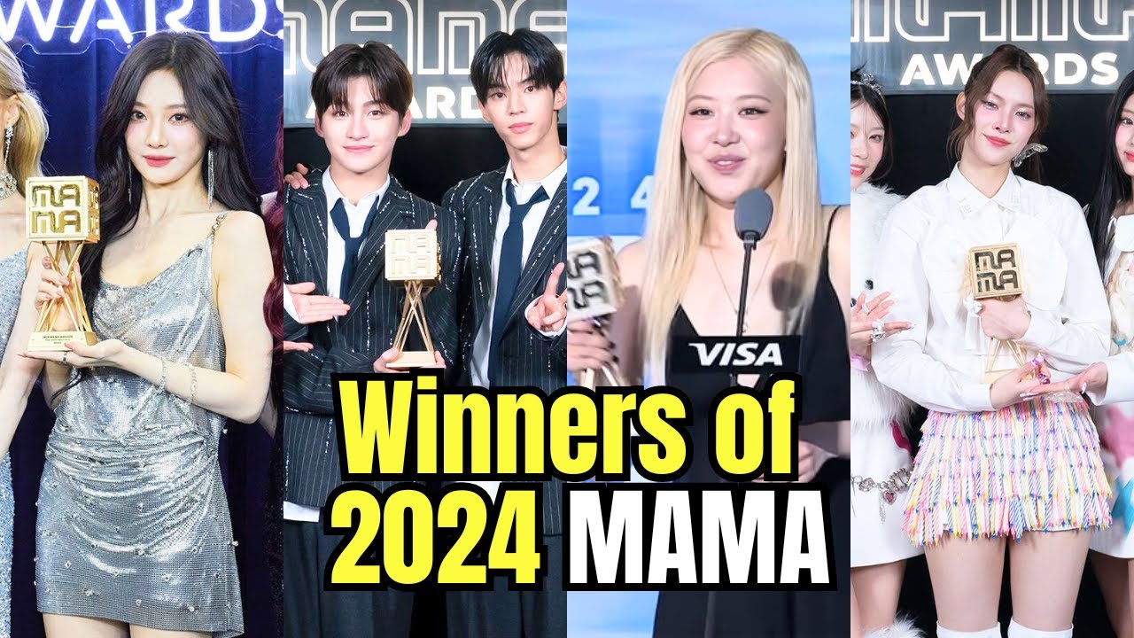 A Full List Of The Winners From “2024 MAMA Awards” Day 1&2 - YouTube