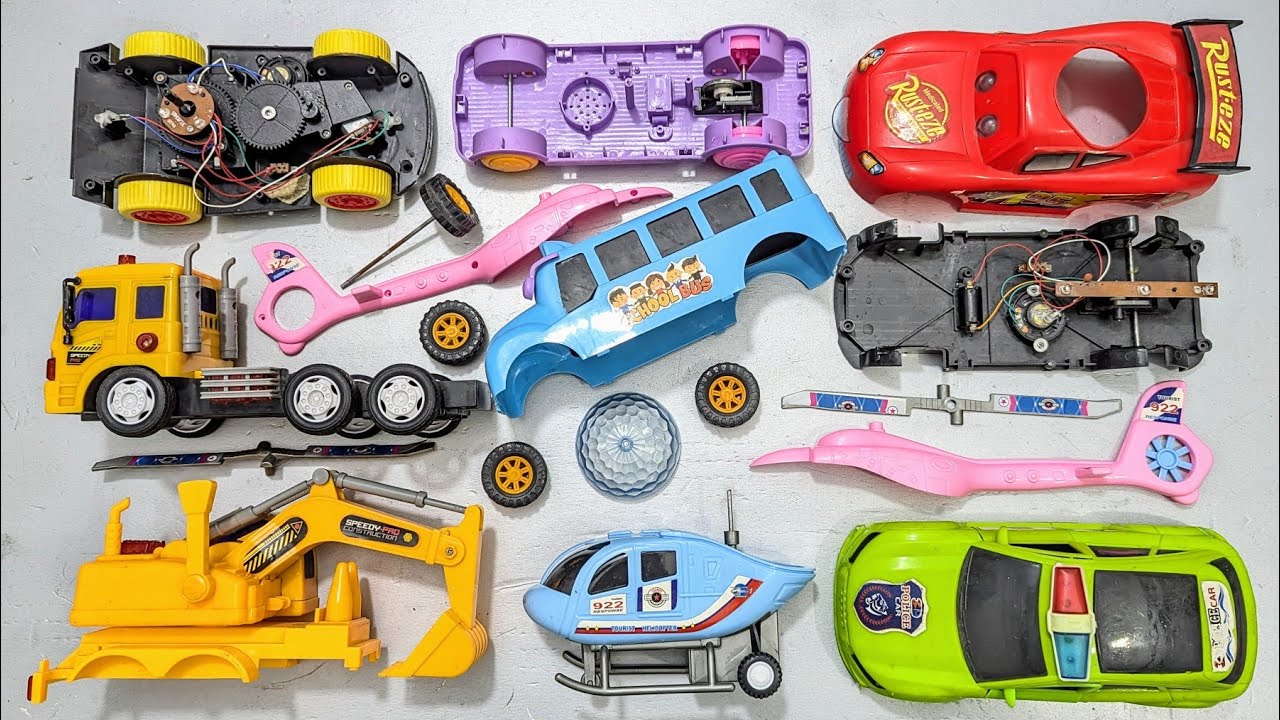 Searching Lot's of Toy Parts Then Restoration Them | School Bus ...