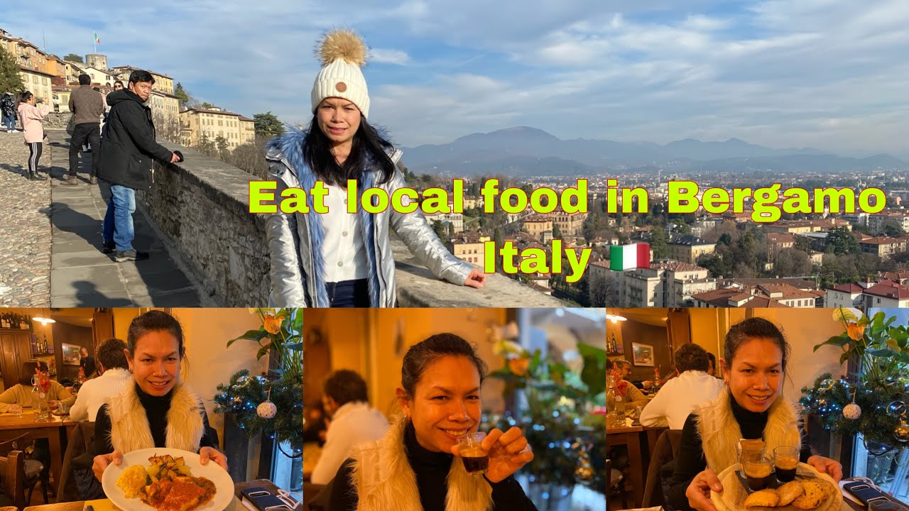 Eat local food in Bergamo, Italy - YouTube