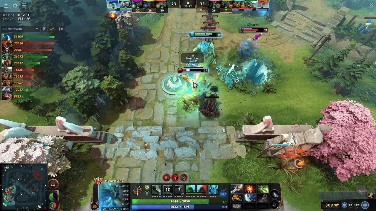 YATORO [Morphling] Divine Rapier Game 18 Kills 70k Hero DMG 33k NW ...