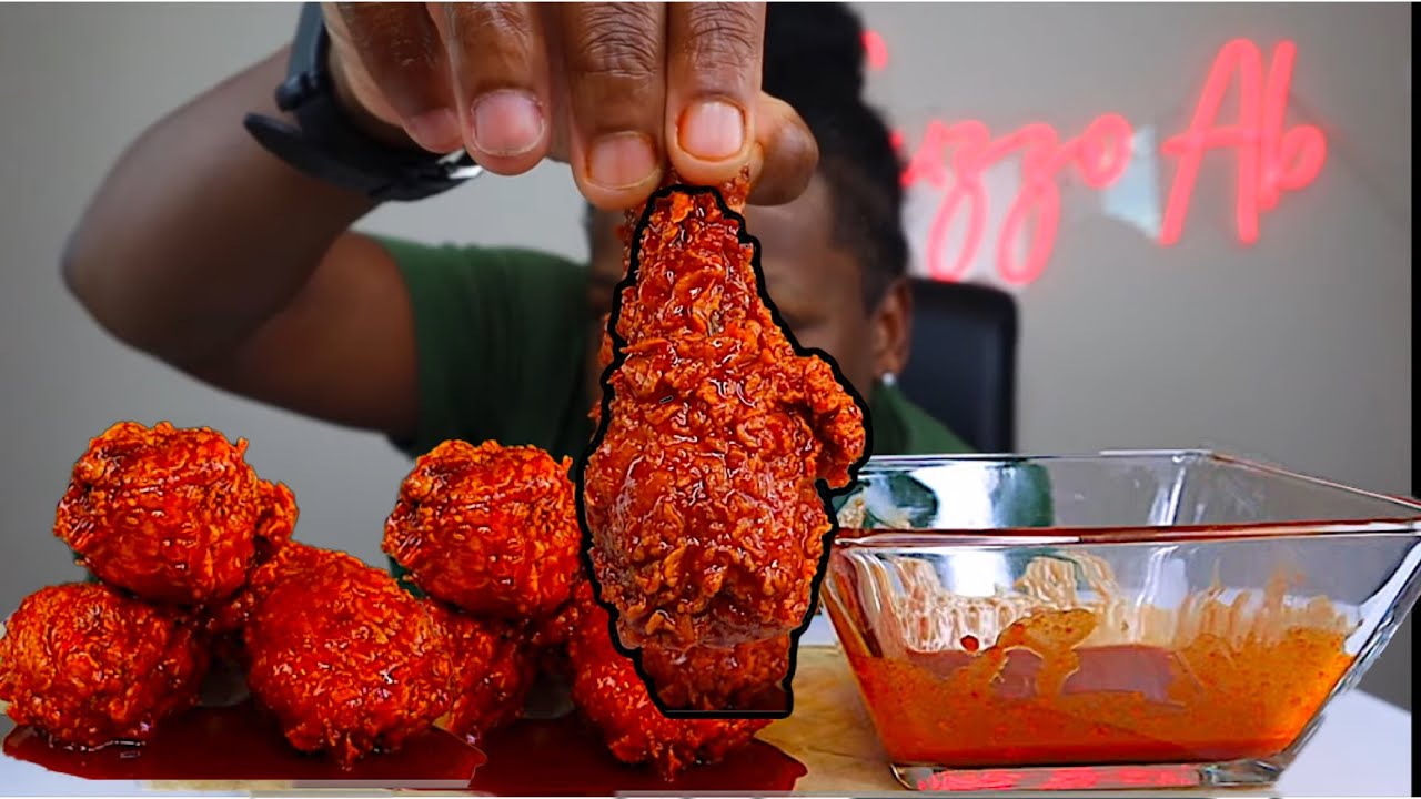 2X Nuclear Spicy Chicken Wings • Mukbang | CUZZO AB - YouTube
