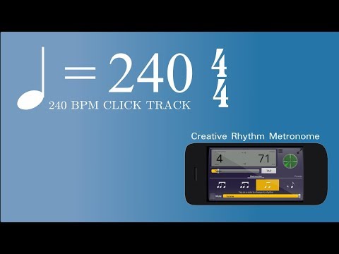 240 BPM 4/4 Metronome Click track featuring Creative Rhythm Metronome ...
