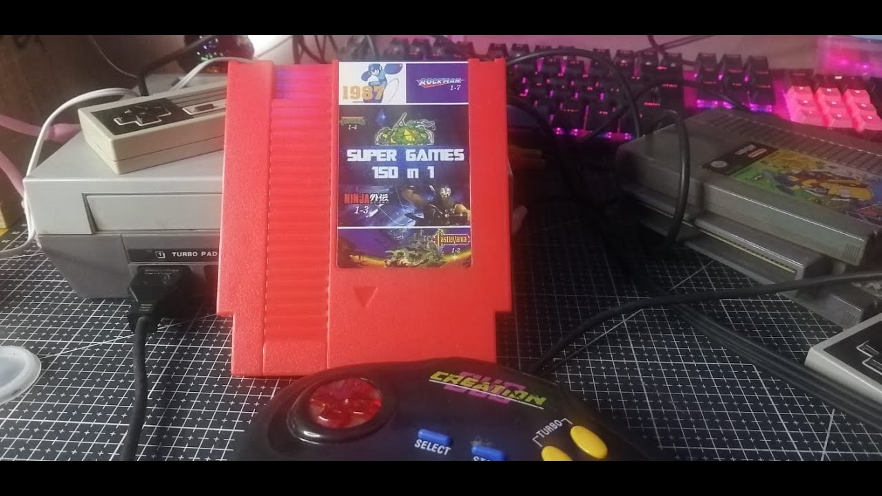 Lu-NES / Jugando "SUPER GAMES 150 in 1" - Cartucho 2015 - parte 1 - YouTube