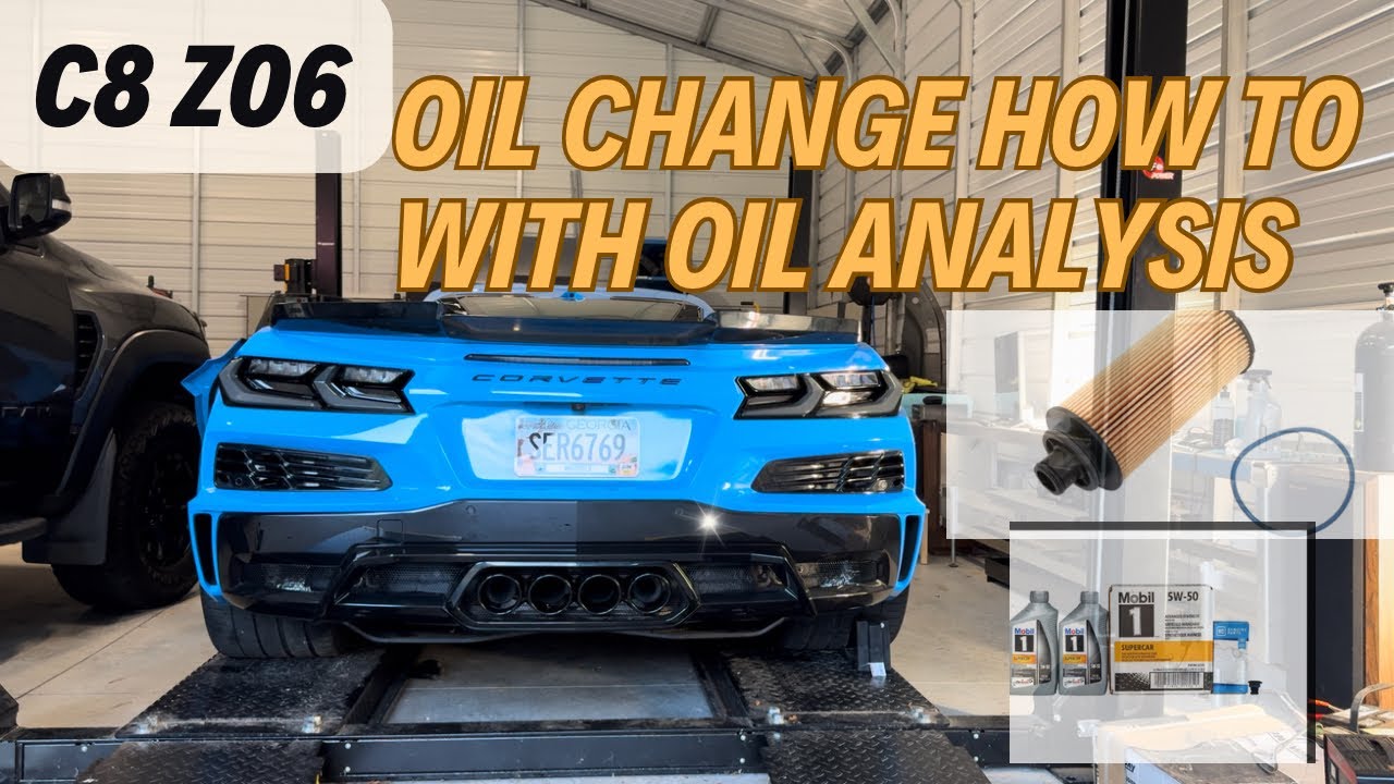 C8 z06 oil change on the cheap with oil analysis - YouTube
