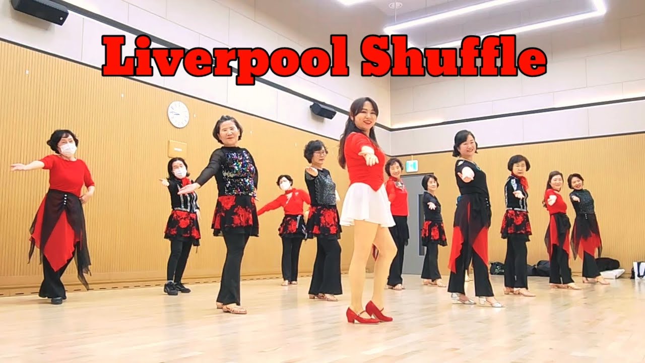 Liverpool Shuffle/Beginner/리버풀 셔플/초급라인댄스 - YouTube