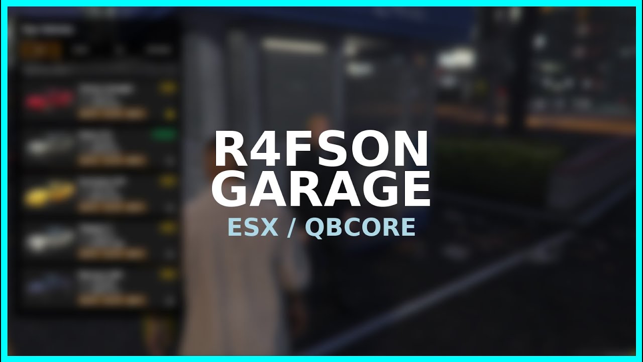 [QB/ESX] FiveM Garage + Impound Script | r4fson-garage - YouTube
