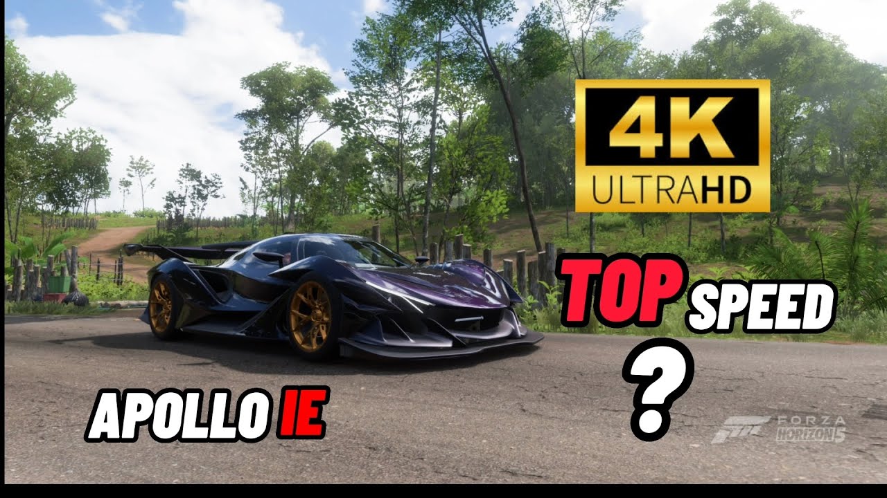 Forza Horizon 5 TOP SPEED APOLLO IE TOP SPEED?|210 M/PH? - YouTube