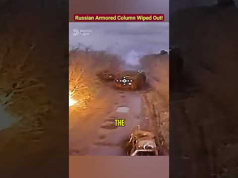 Russian Armored Column DESTROYED Near Kostyantynivka!