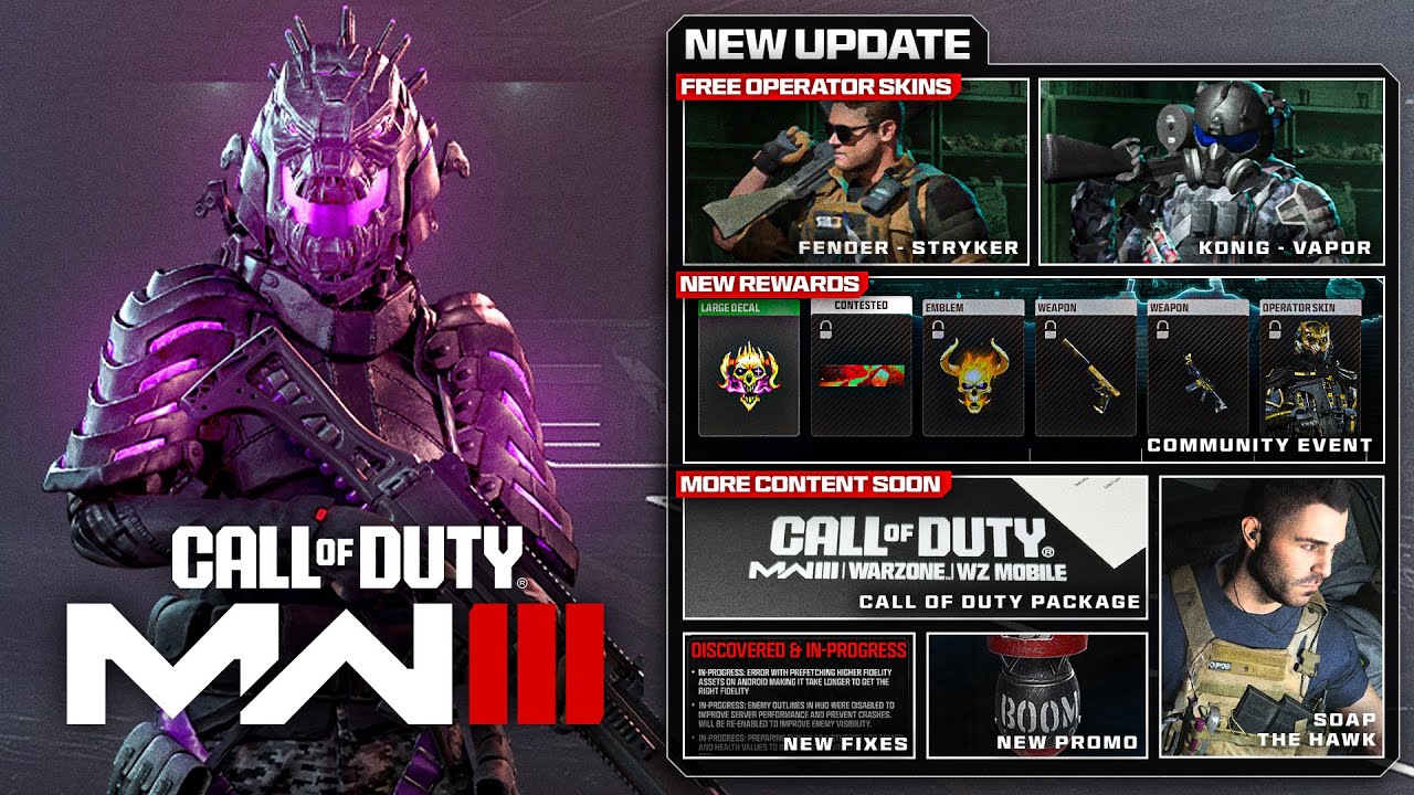 *FREE* Modern Warfare 3 Operator Skins, NEW Rewards & Content Updates ...