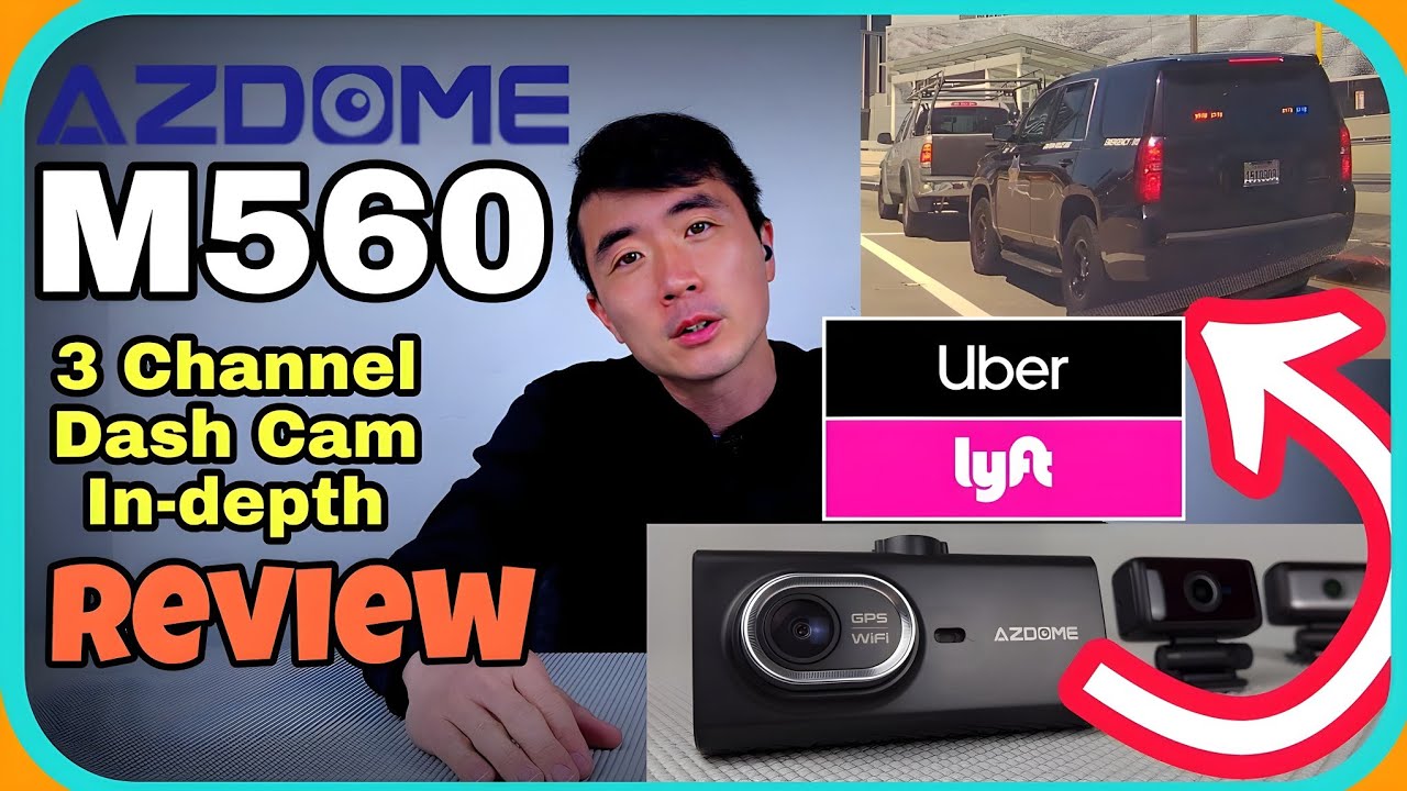 AZDOME M560 Dashcam Review Must for Uber Lyft Taxi Doordash Drivers ...