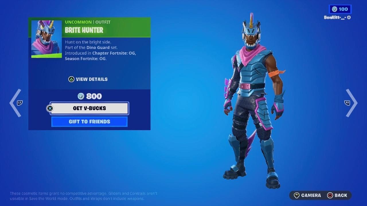 Brite Hunter Skin Gameplay In Fortnite - YouTube