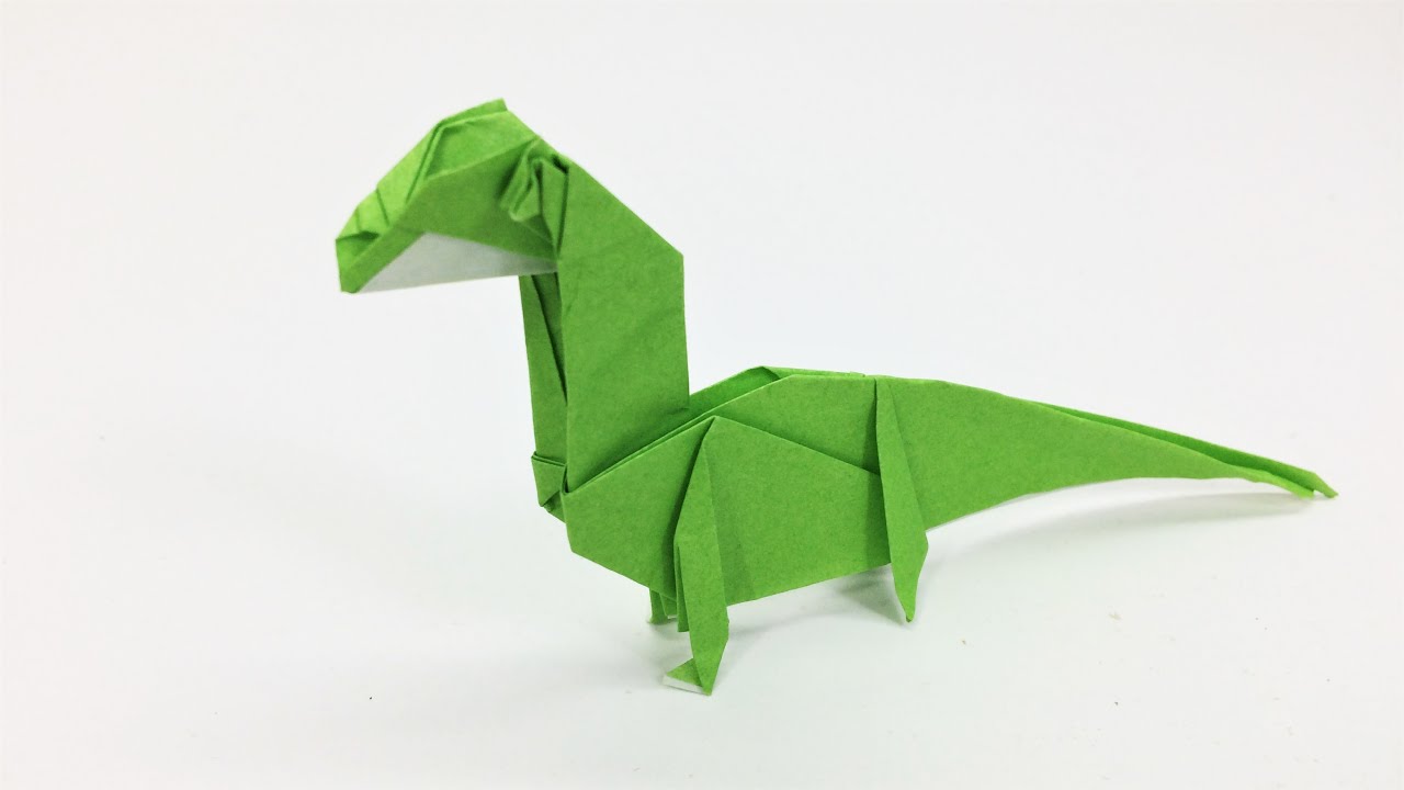 Easy Origami Dinosaur Diplodocus Tutorial - YouTube