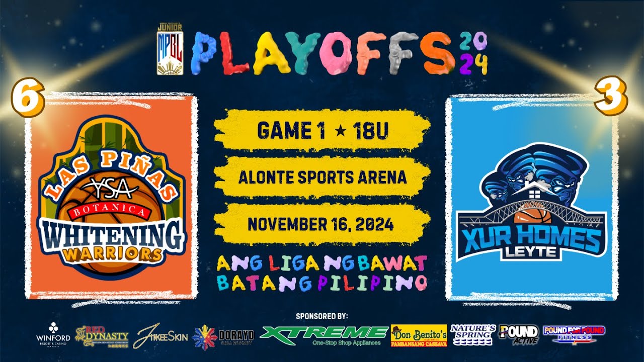 JUNIOR MPBL SEASON 2 PLAYOFFS | Leyte vs Las Piñas | 18U | November 16 ...