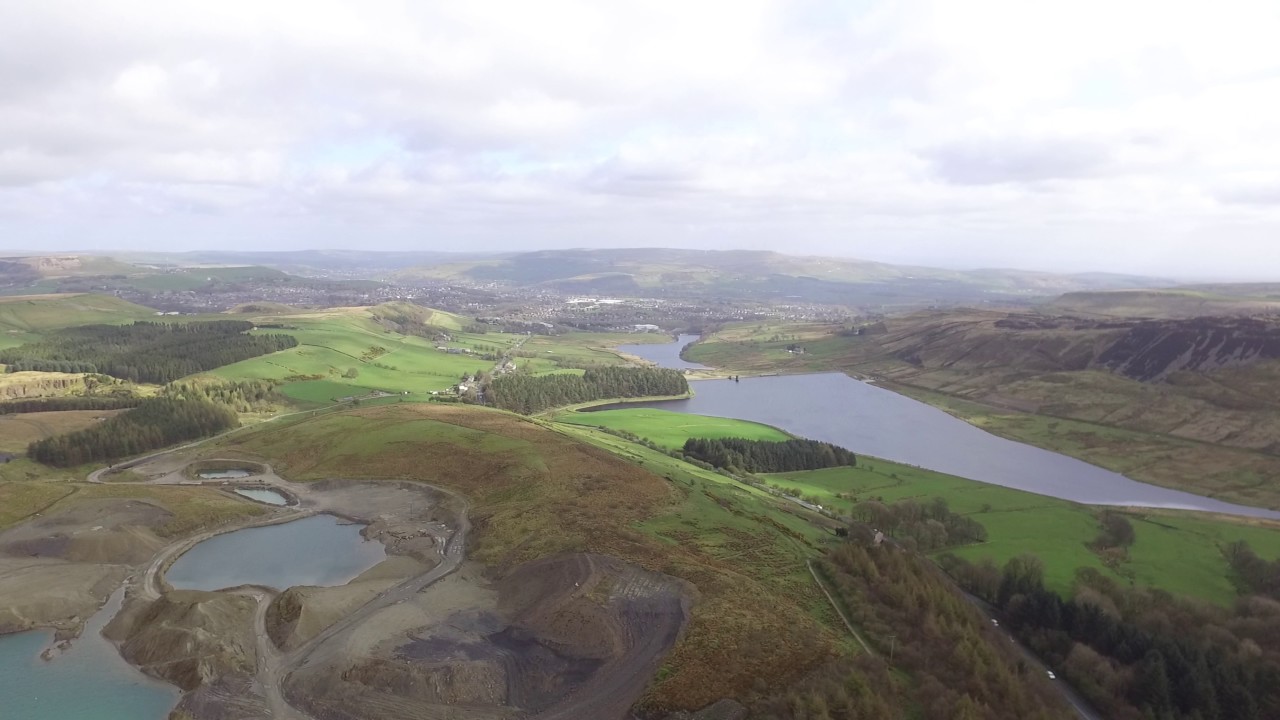 Phantom DJI drone over Haslingden Lancashire Great Views - YouTube