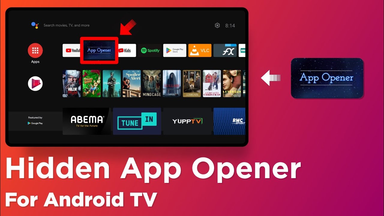 How To Make Hidden App Opener Shortcut on Android TV - YouTube