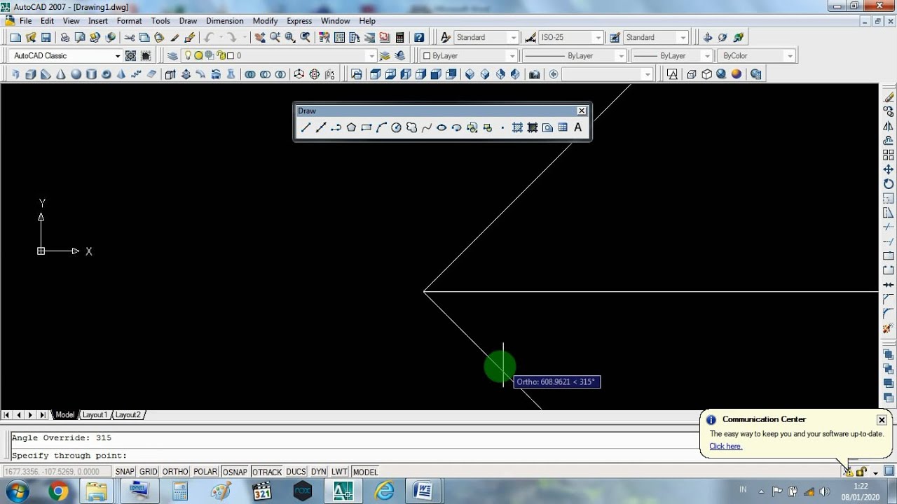 56 GARIS RAY DENGAN RUMUS AUTOCAD - YouTube