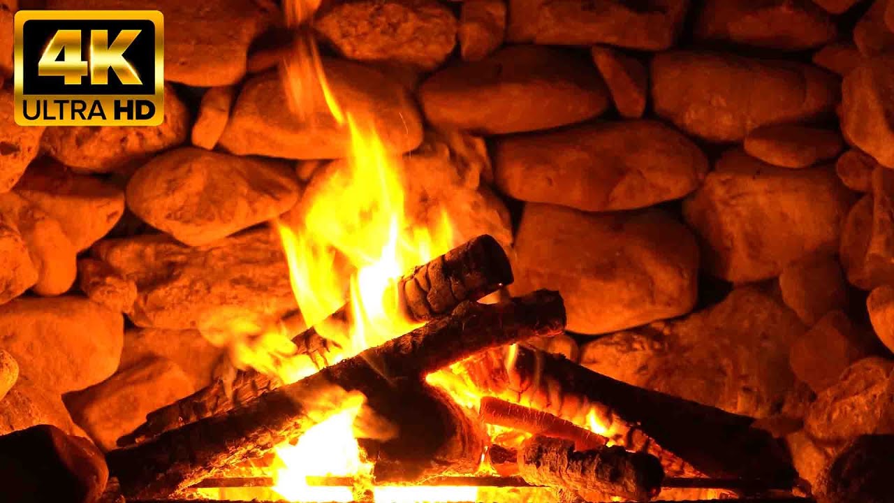 🔥 The MOST RELAXING Fireplace AMBIANCE (12 HOURS) Peaceful Fireplace ...