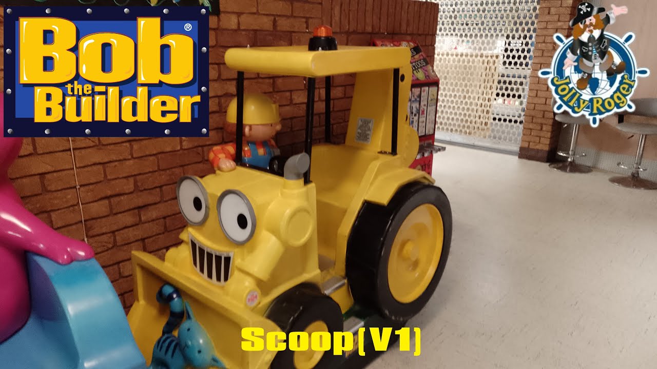 Jolly Roger Bob The Builder Scoop (Common Yellow Digger) Kiddie Ride (V2) - YouTube