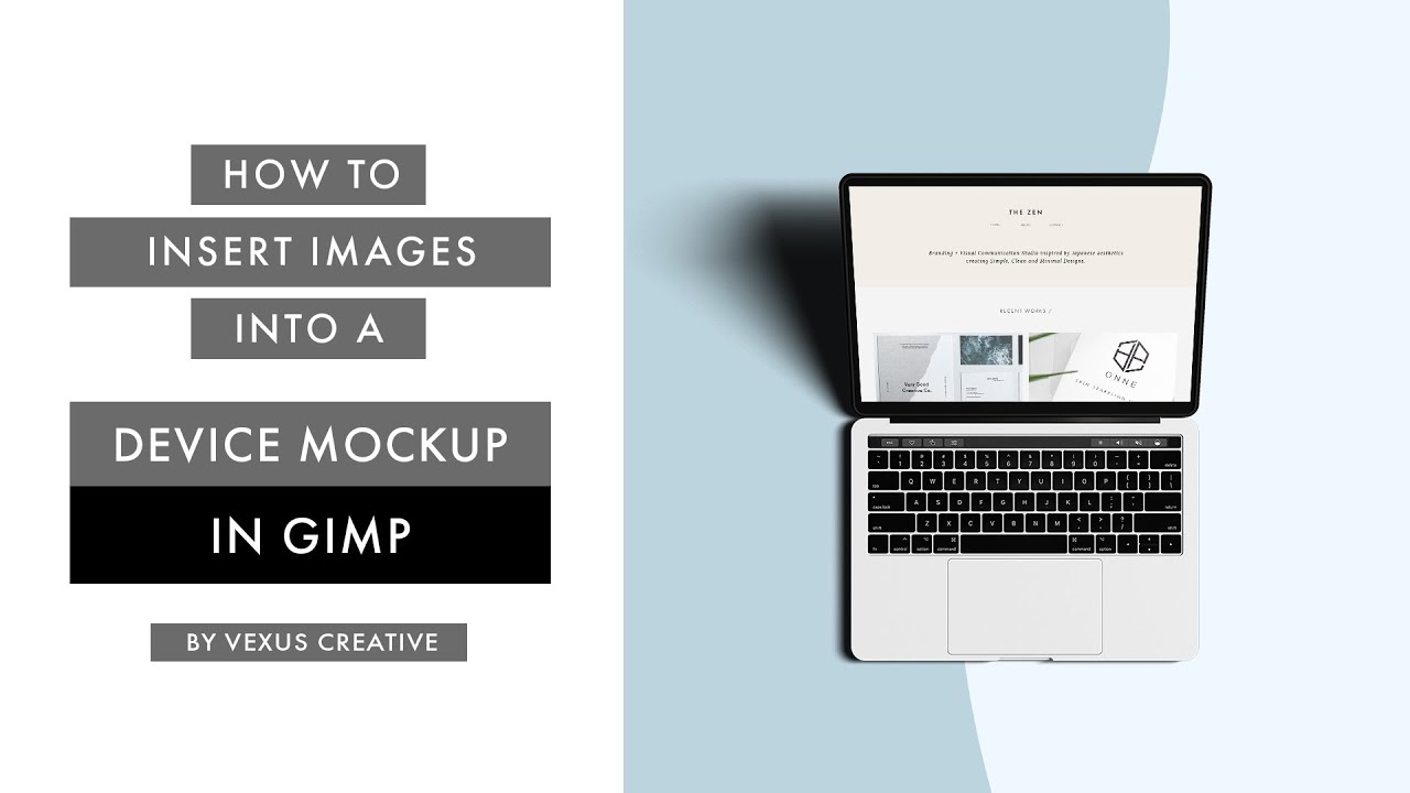How to Edit Device Mockups in GIMP - YouTube