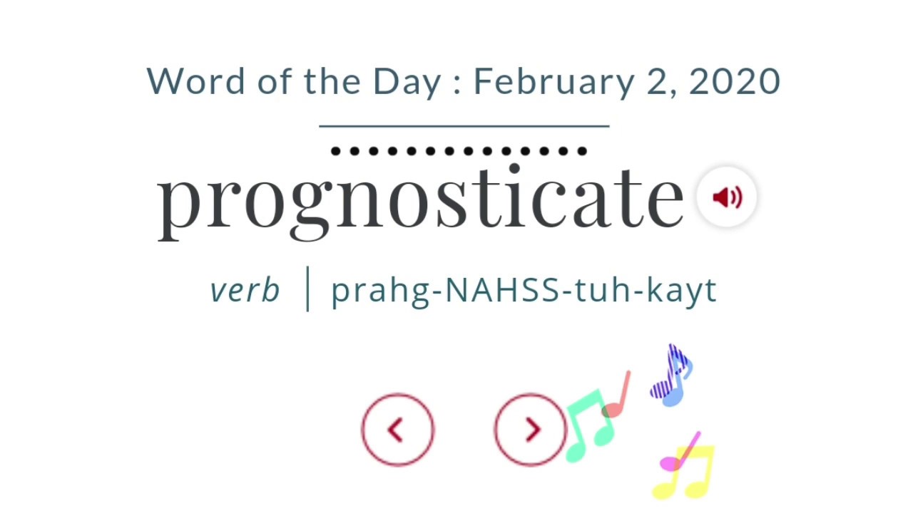 Prognosticate Meaning and Pronunciation - YouTube