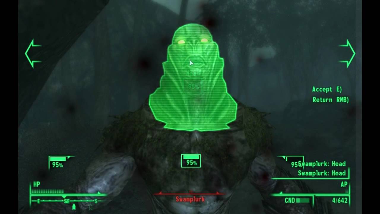 Fallout 3 - Headless Swamplurk Horrorshow - YouTube