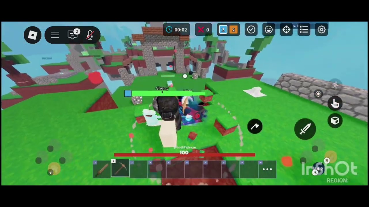 Roblox Bedwars raw gameplay (duels) - YouTube