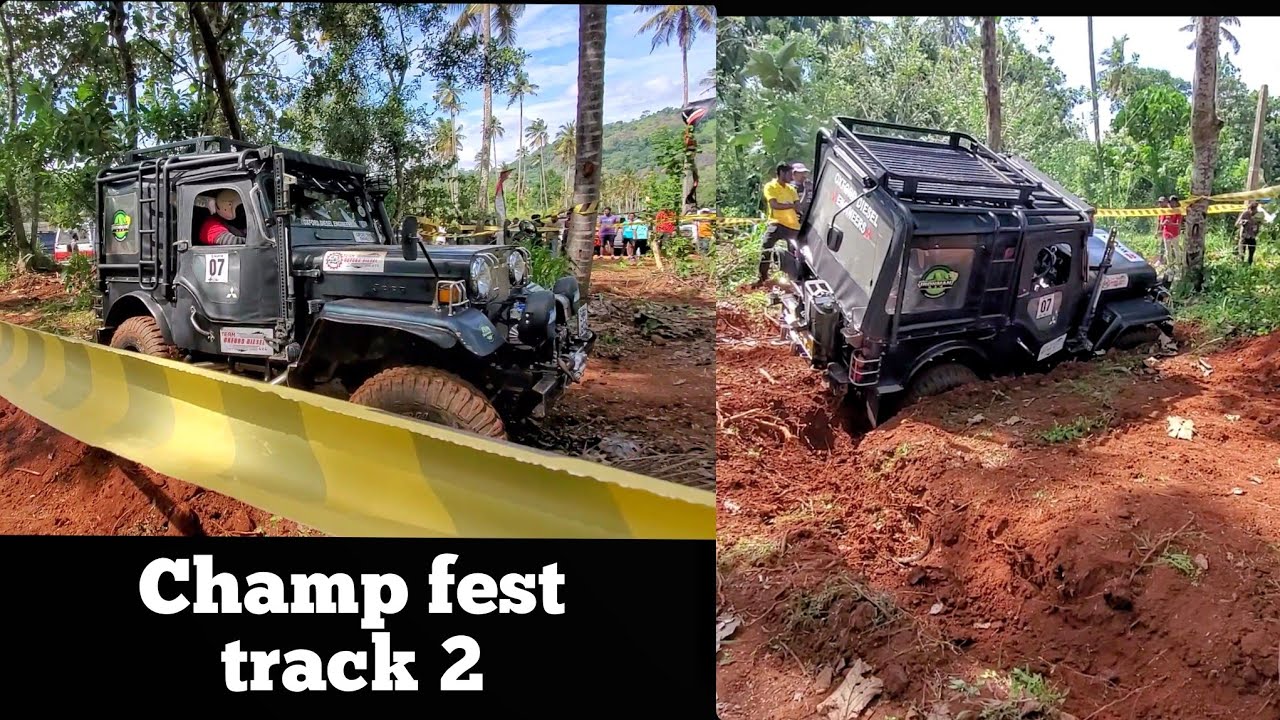 2nd track , champ fest mitsubishi 4dr - YouTube