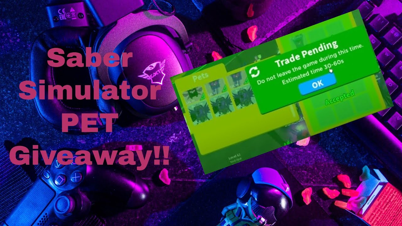 Saber Simulator Pet Giveaway LIVE! Roblox - BlindedRock - YouTube