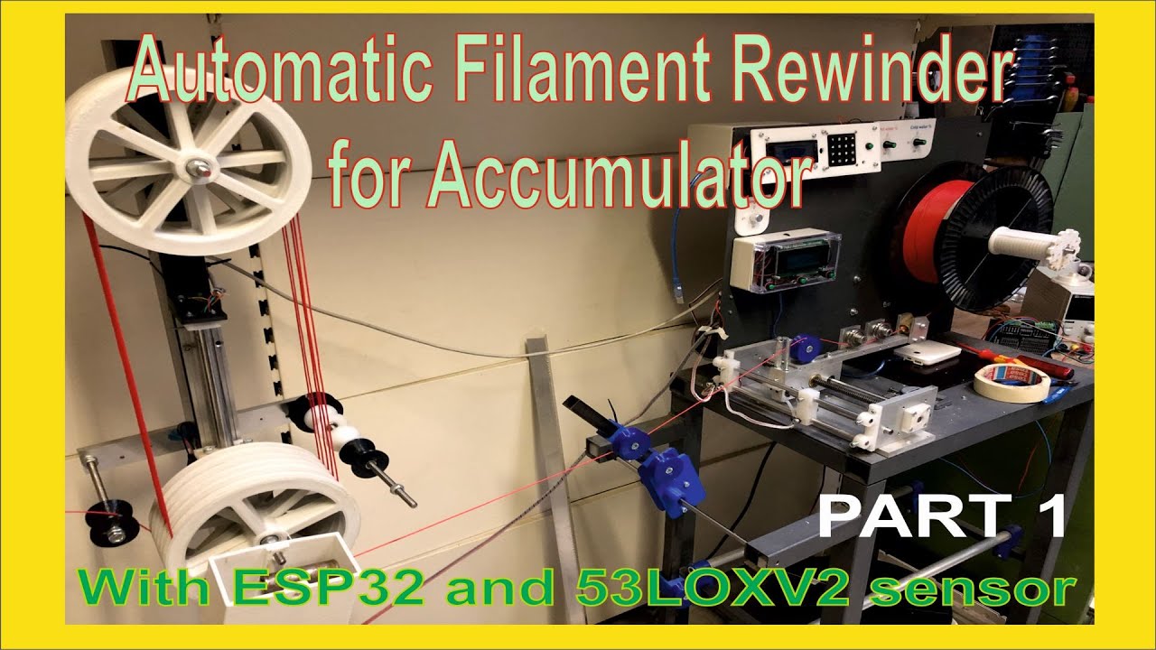 Automatic Filament Rewinder for Accumulator Part I - YouTube