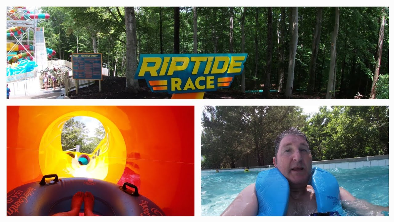 Water Country USA | NEW Riptide Race! and more - YouTube