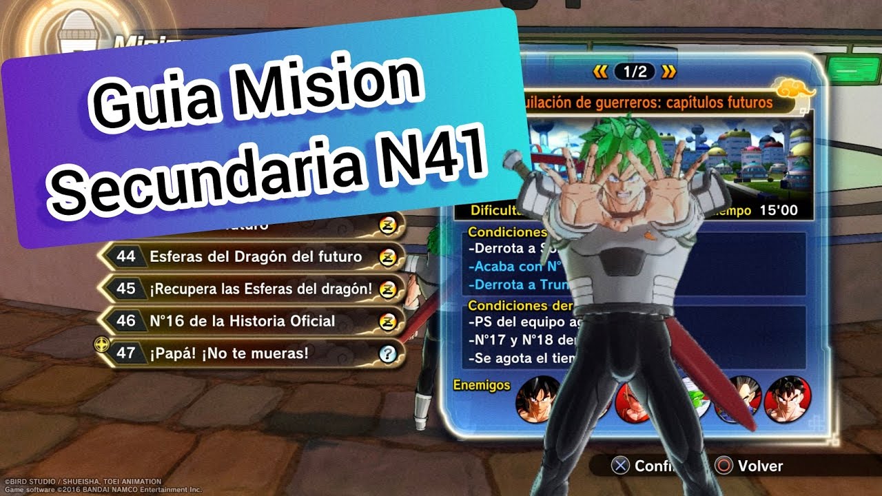Mision Secundaria N41 | Dragon Ball Xenoverse 2 - YouTube