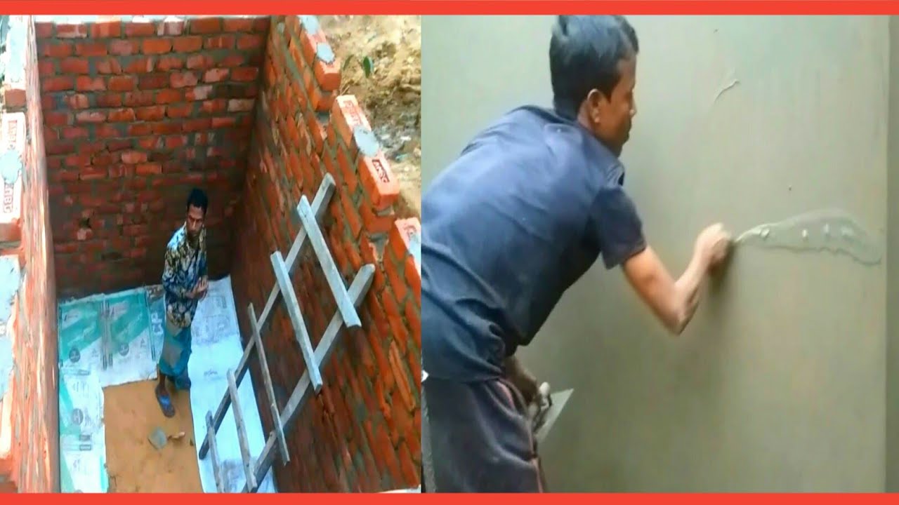 Amazing construction work | Septic tank net finishing - YouTube