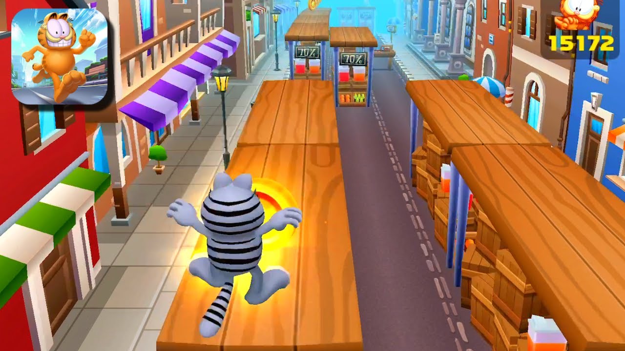 Garfield Rush 🐈 Play w/ Garfield, Odie or Nermal! Endless running Game ...