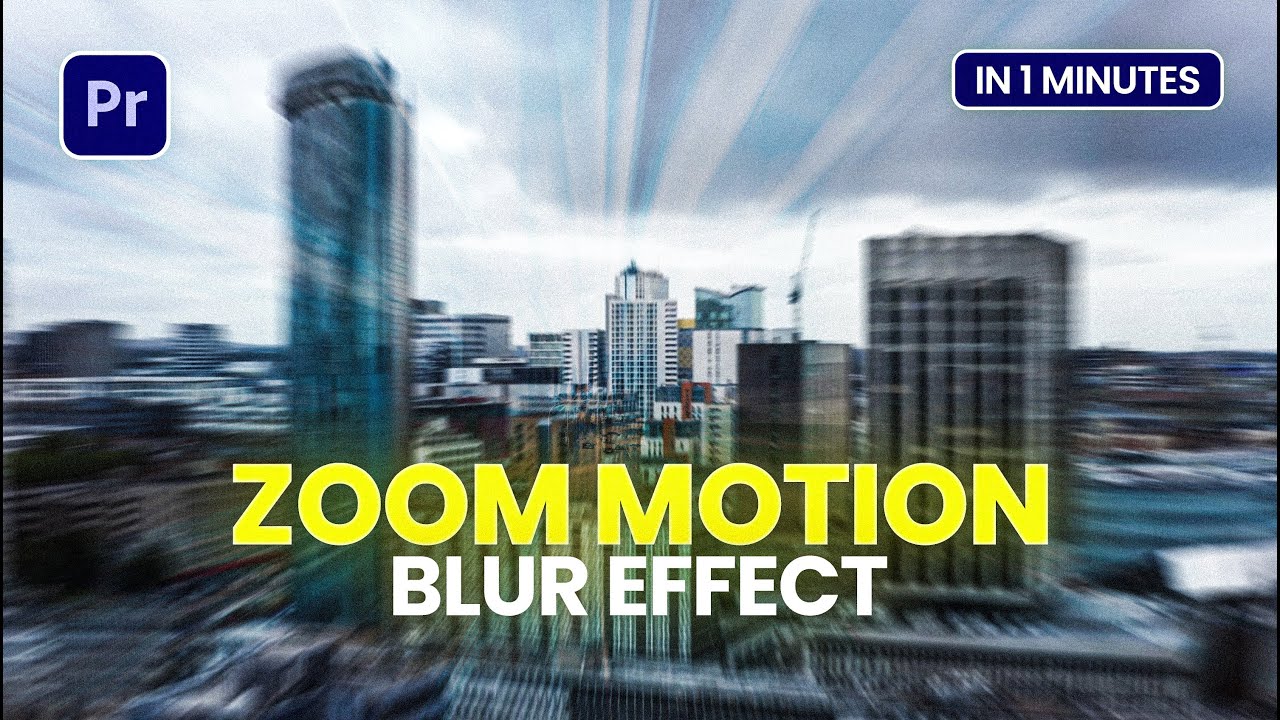Easy ZOOM MOTION BLUR Effect in Premiere Pro - YouTube