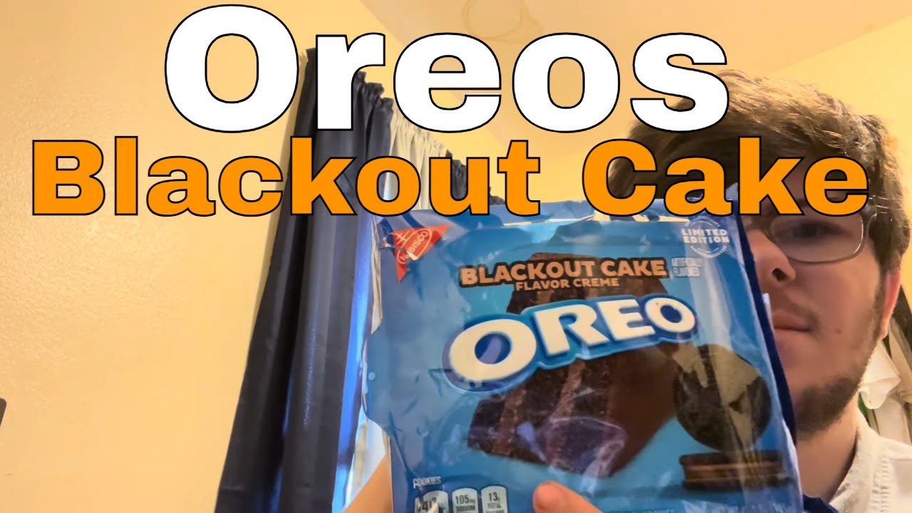 Oreos Blackout Cake Flavored Cream - YouTube