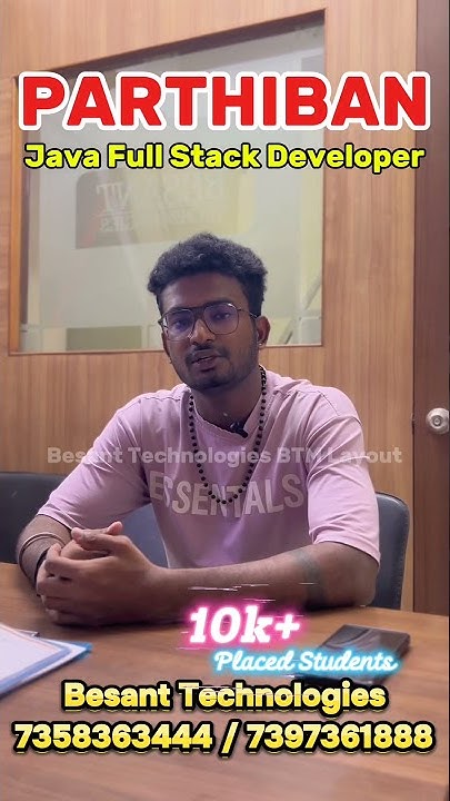 Best Java Full Stack Developer Training in BTM Layout | #Feedback | Besant Technologies BTM ...